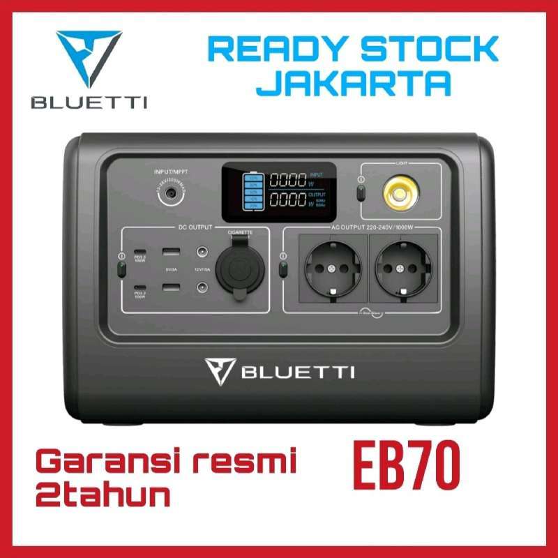 Promo BLUETTI EB70 1000W 716 Wh Portable Power Station Diskon 33% di Seller Elanoire ...