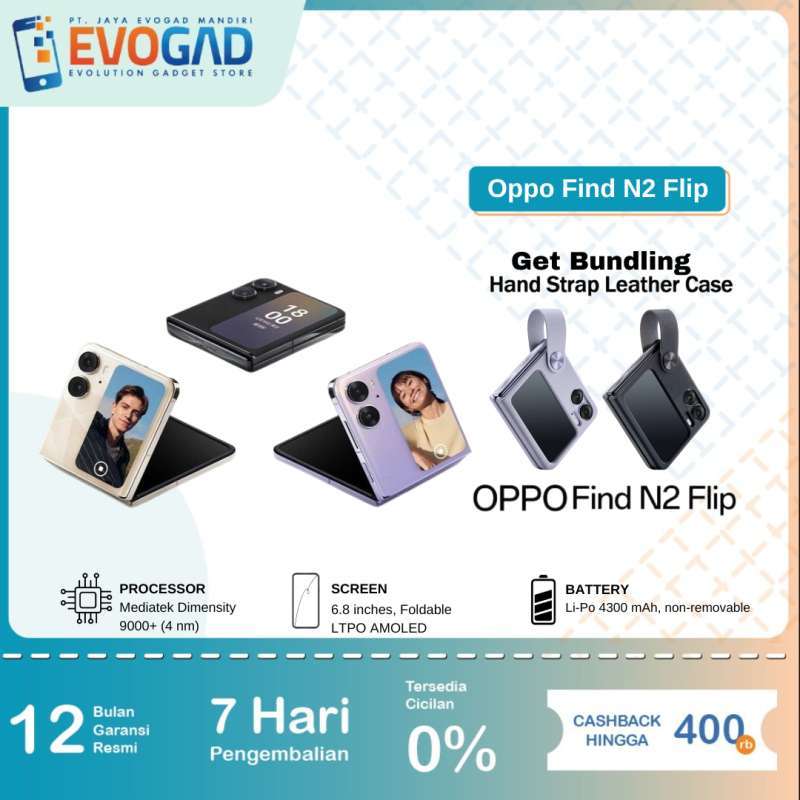 Jual Oppo Find N2 Flip 5g 12/256gb 5g Hadphone Dimensity9000 Garansi 1tahun - N2 Flip Astral ...