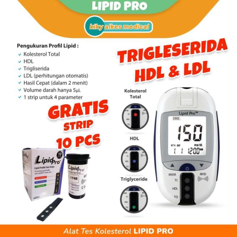 Promo Lipid Pro Include Strip Alat Tes Kolesterol Hdl Dan Ldl ...