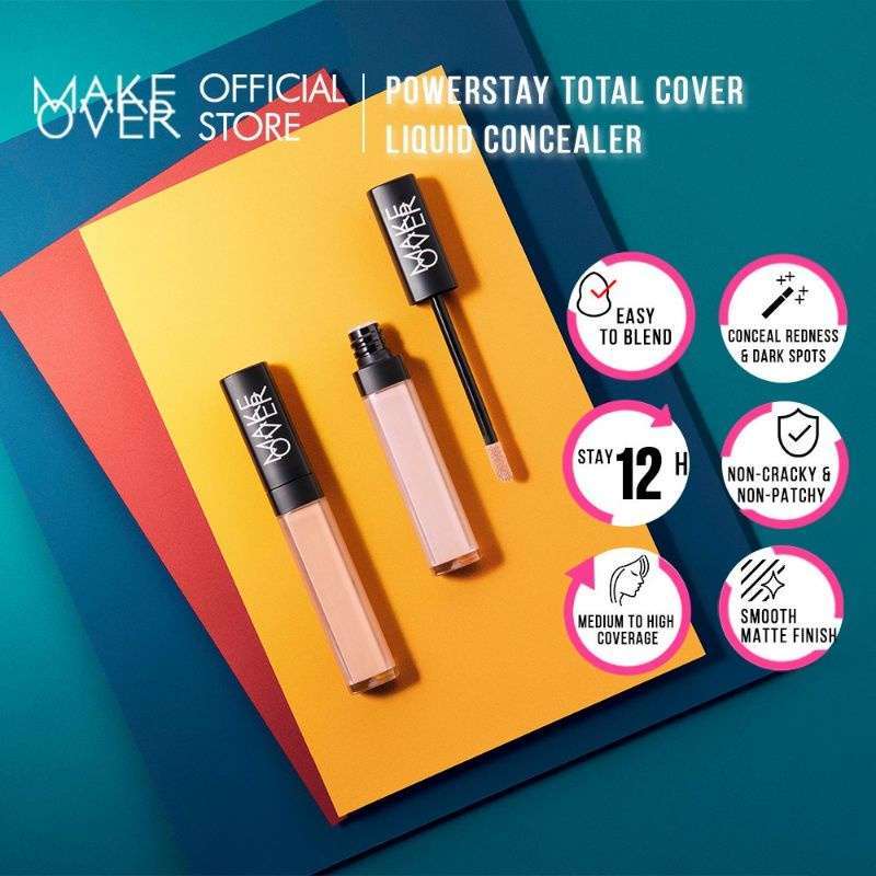 Jual Make Over Powerstay Total Cover Liquid Concealer Di Seller Jm ...