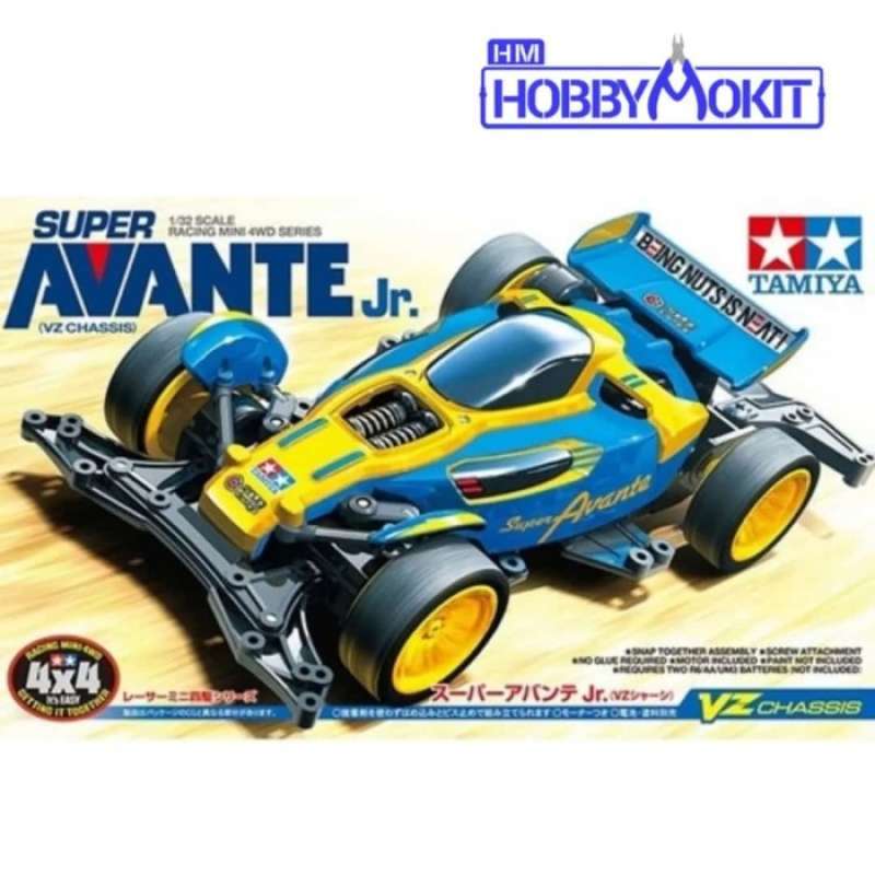 Promo Tamiya 18101 Mini 4WD 1/32 Super Avante Jr. VZ Chassis Diskon 29% ...
