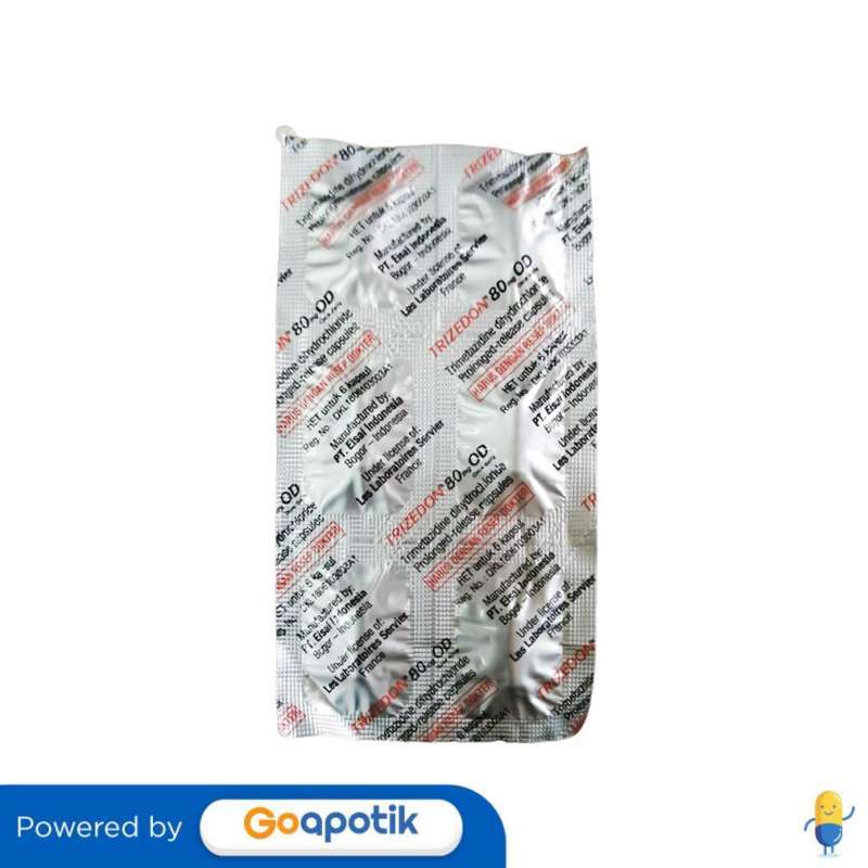 Jual Trizedon Od 80 Mg Strip 6 Kapsul Di Seller Apotek Putra Tunggal ...