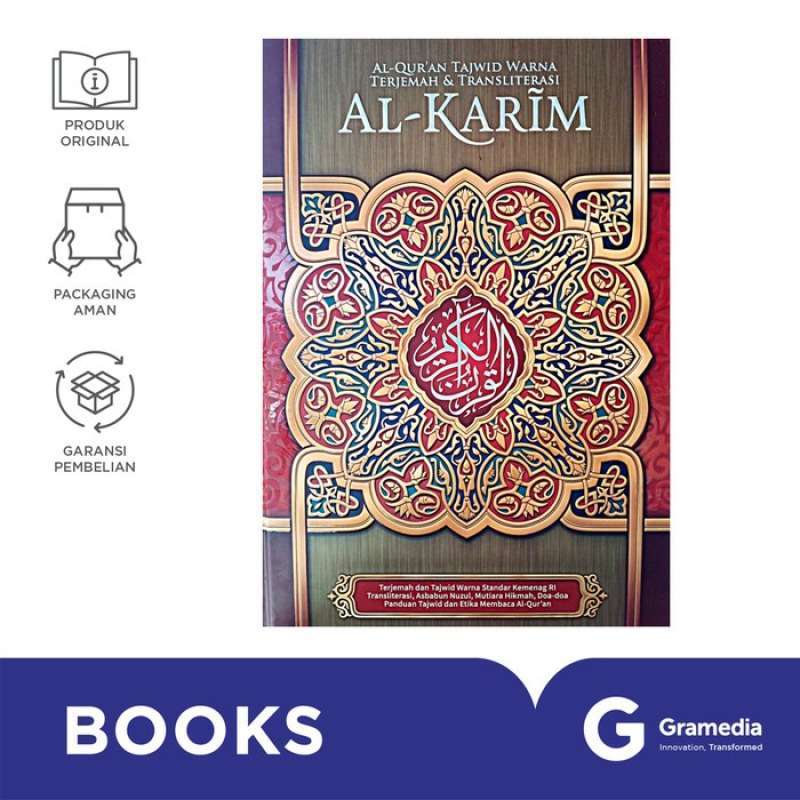 Promo Al Quran Al Karim Tajwid Warna Terjemah &Transliterasi A5 Hc Diskon 23% di Seller SHOKA ...