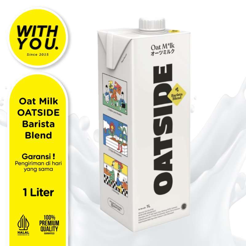 Jual Oatside Oat Milk Barista Blend 1 Liter Susu Oat Gandum Di Seller ...