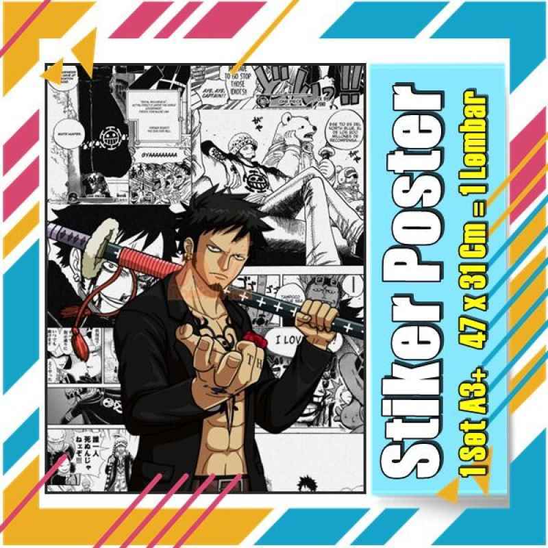 Jual Stiker Label One Piece 3 Luppy zoro Brock sanji coper nami robin ...