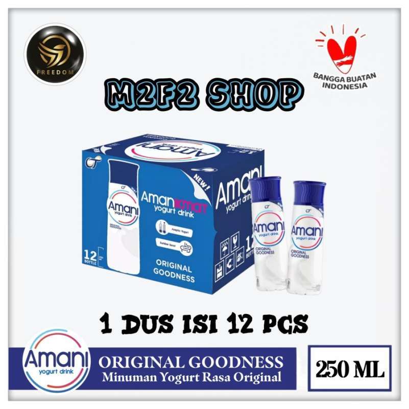 Promo AMANI Yogurt Drink Original Goodness - 250 ml (Kemasan Karton) Diskon 16% di Seller M2F2 ...