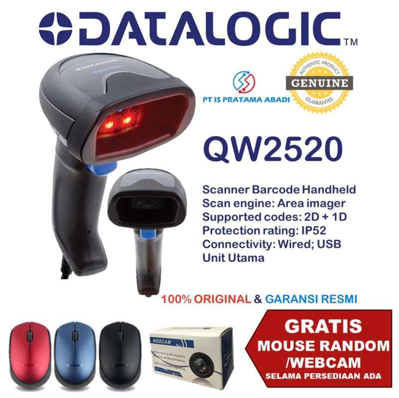 Jual Datalogic Qw2520 Scanner Barcode Handheld Qw-2520 Di Seller Pt. Is ...