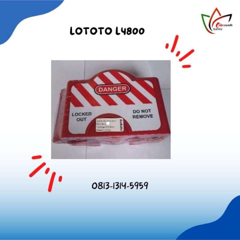Promo LOTOTO L4800 SAFETYLOCKOUT AND TAGOUT ADJUSTABLE GATE VALVE ...
