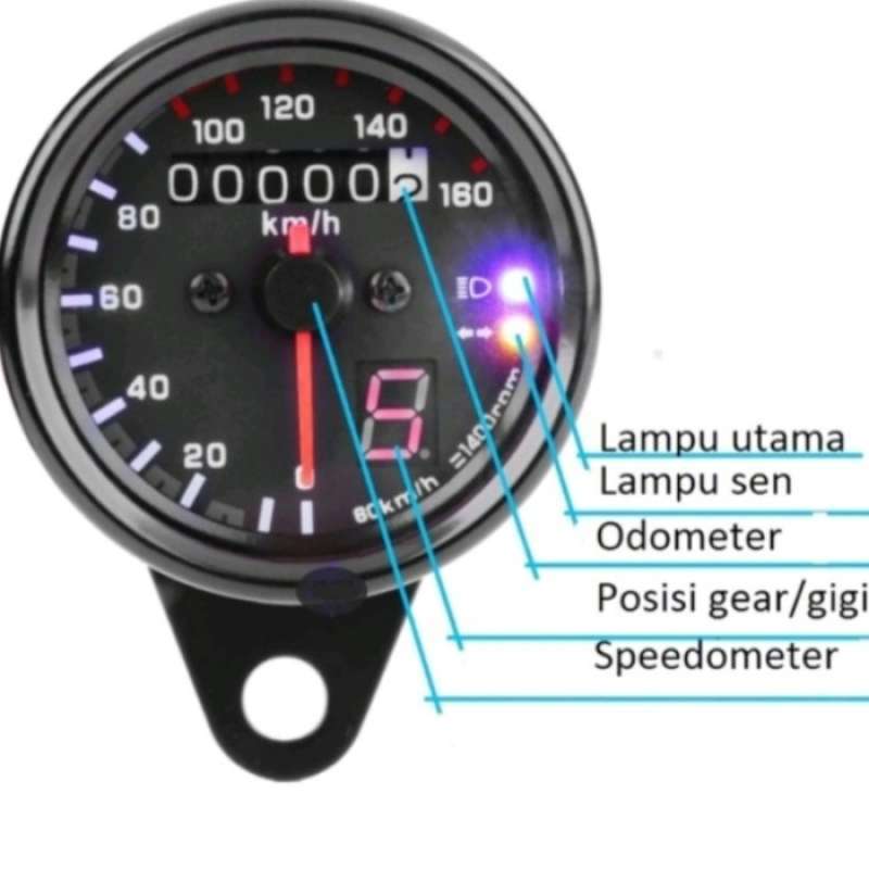 Promo Speedometer Japstyle Custom Cb Indikator Led Plus Gear Universal ...