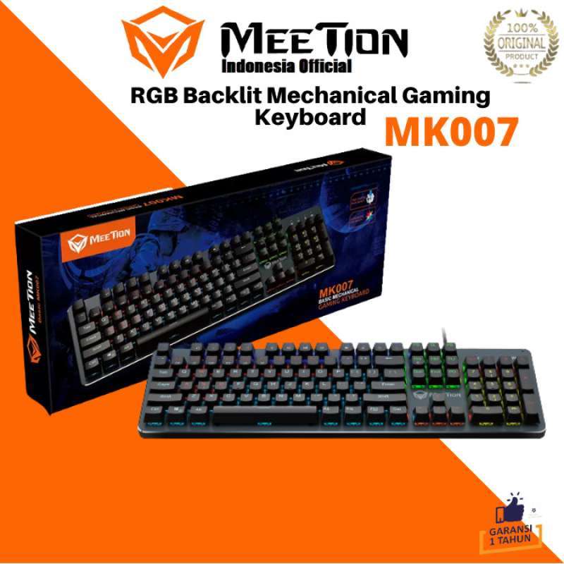 Promo MeeTion RGB Backlit Mechanical Gaming Keyboard MK007 Diskon 23% di Seller Farere store ...