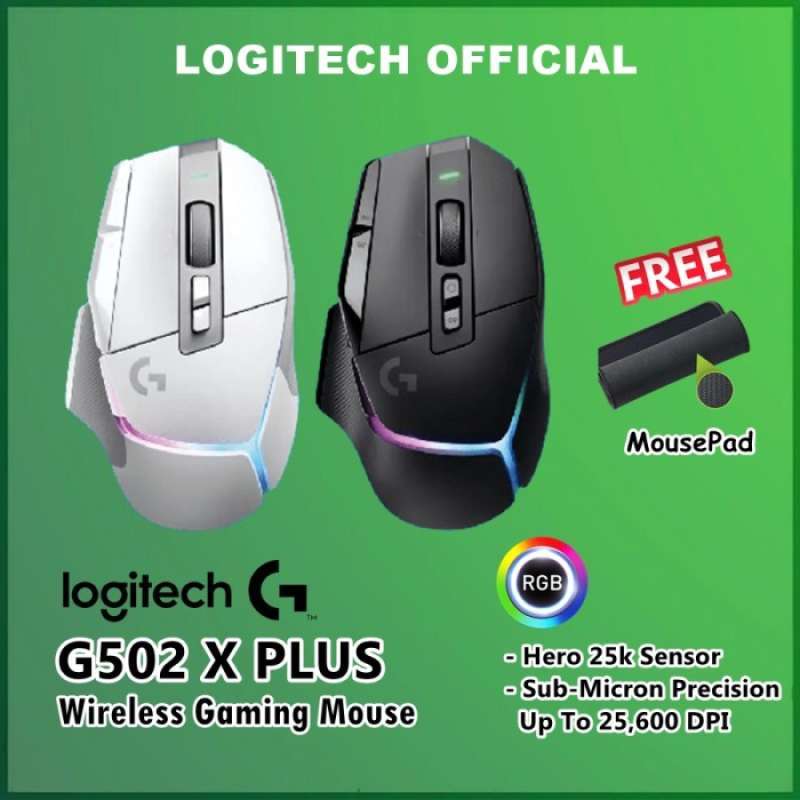Promo Logitech G502 X Plus Wireless Gaming Mouse G502X G 502 X RGB ...