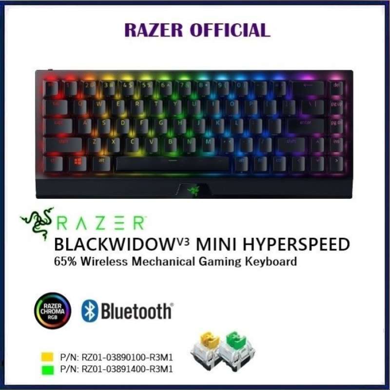 Promo Razer BlackWidow V3 Mini HyperSpeed Wireless Gaming Keyboard ...