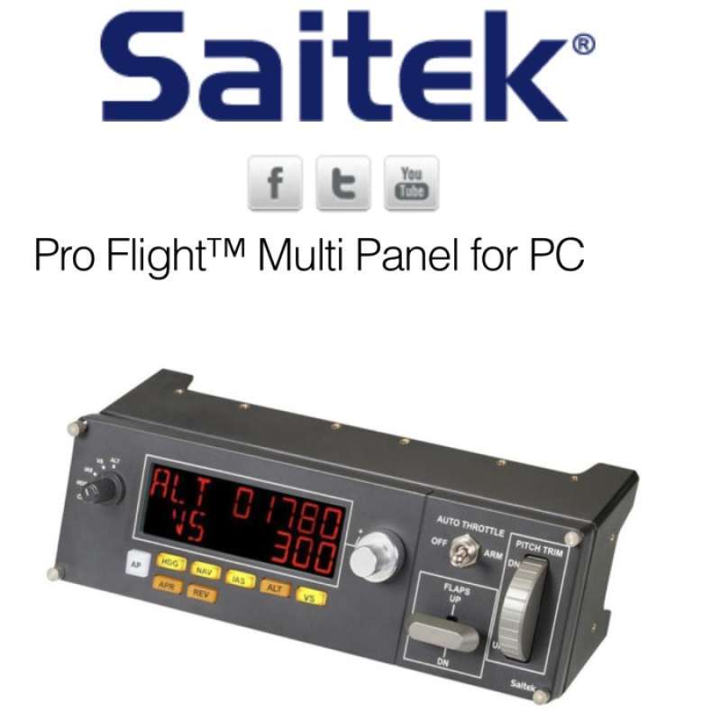 Promo Saitek Flight Multi Panel - For Flight Simulator Diskon 23% di ...