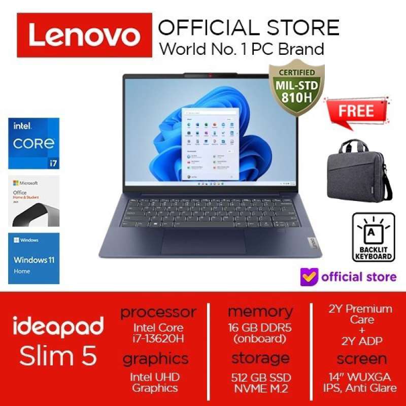 Jual Lenovo Ideapad Slim I I H GB GB SSD IPS Win OHS Cloud Grey Di Seller Lenovo