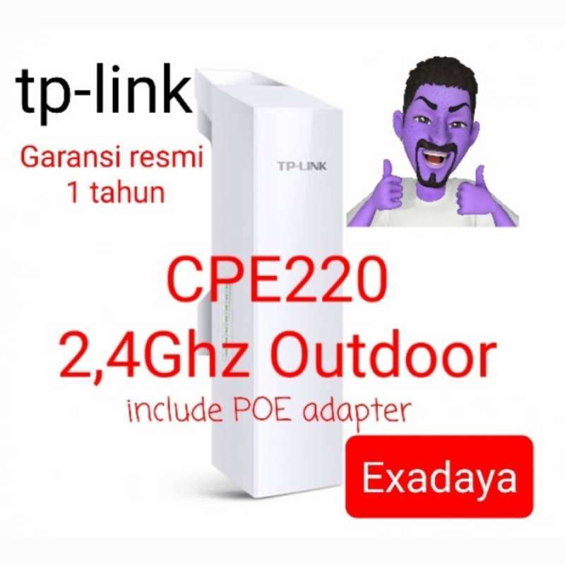 Promo TPLink CPE220 N300Mbps 12dBi AP Outdoor CPE 2,4ghz Diskon 23% di ...