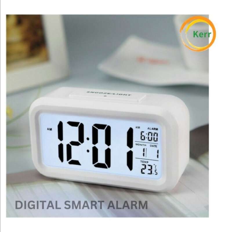 Jual Jam Weker Jam Meja Digital Smart Alarm Clock Jam Beker Waker Clock ...