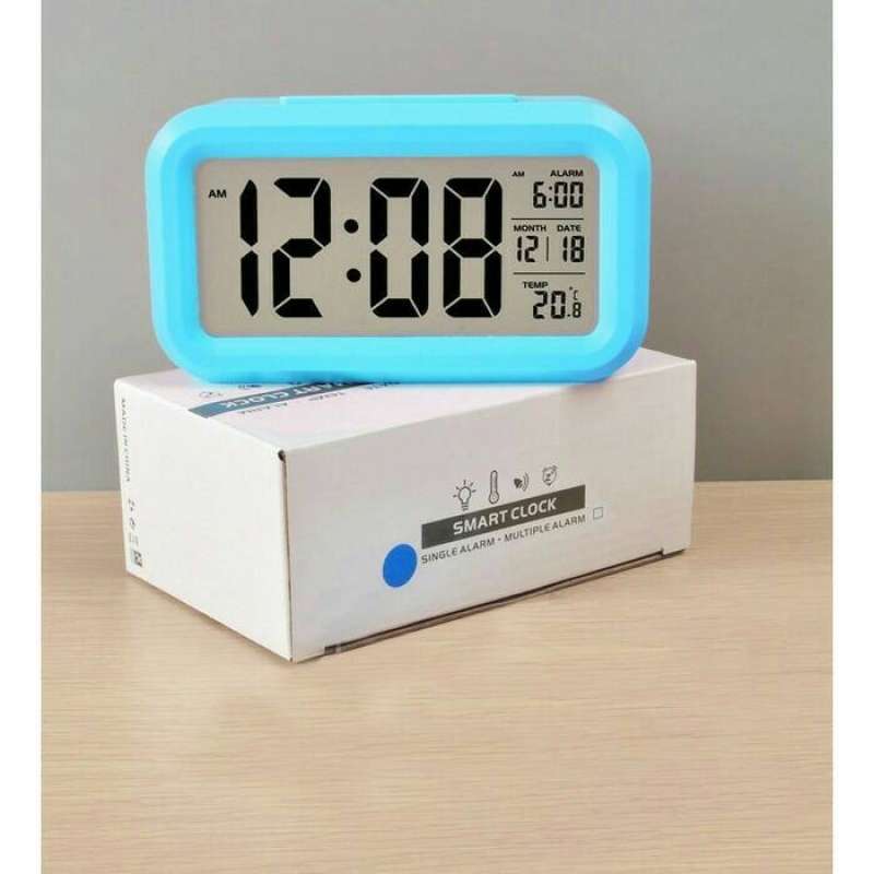 Jual Jam Weker Jam Meja Digital Smart Alarm Clock Jam Beker Waker Clock ...