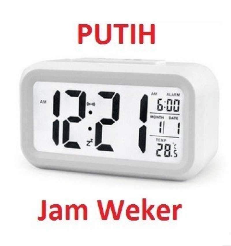 Jual Jam Weker Jam Meja Digital Smart Alarm Clock Jam Beker Waker Clock ...