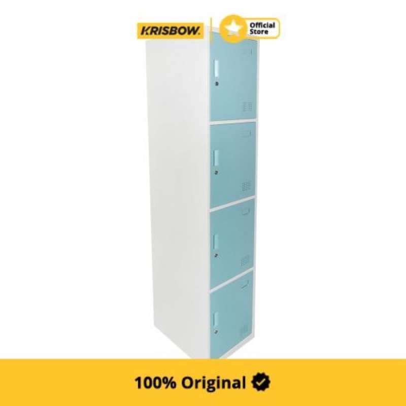 Promo Krisbow Loker 4 Pintu Single Column Locker - Hijau Muda Diskon 15 ...