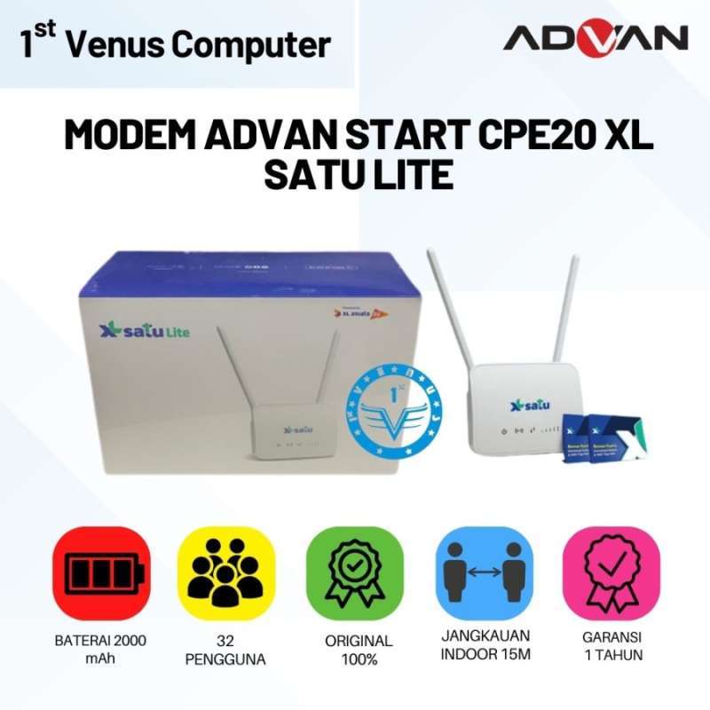Promo MODEM ADVAN START CPE20 XL SATU LITE UNLIMITED 100GB/MOD10 Diskon ...