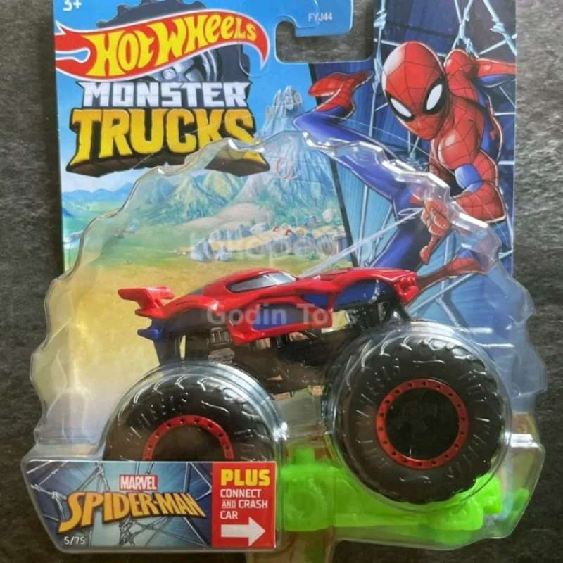 Jual Monster Trucks Spiderman Spider-man Marvel Avengers Hot wheels ...