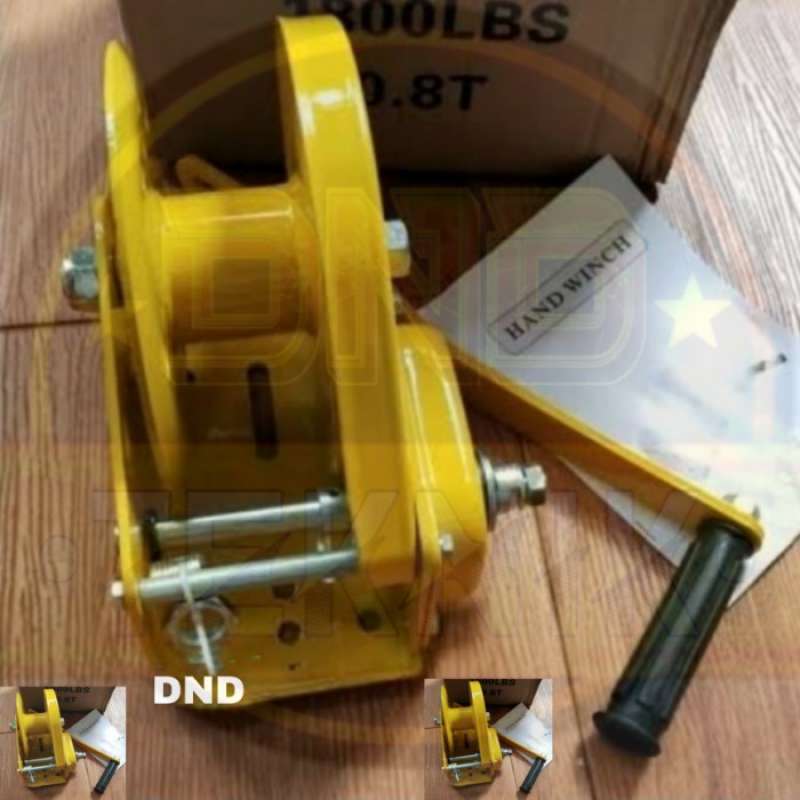 Promo Hand Winch 2600 lbs Model J C C kerekan manual 1.2 Kg Winch(DND ...