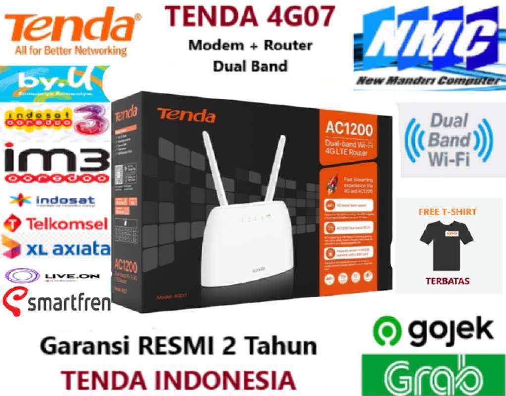 Promo Tenda 4G07 Router Ac1200 Modem Wifi 4G Lte Dual Band Simcard 4G-07 4G Diskon 3% di Seller ...