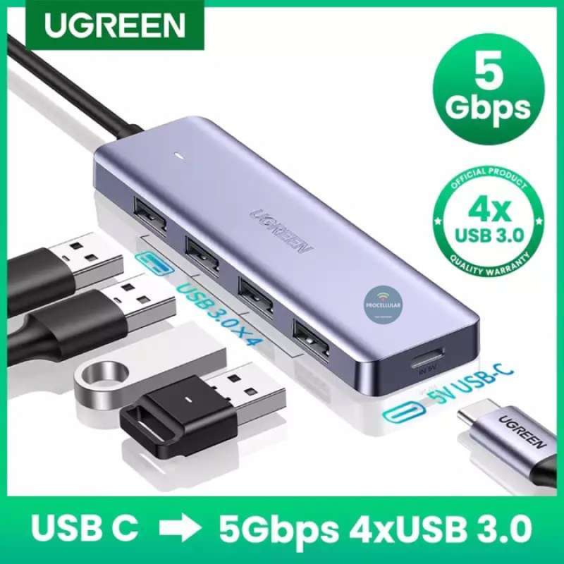 Promo Ugreen Usb Hub Type C 4 Port Splitter Extension 3.0 High Speed ...