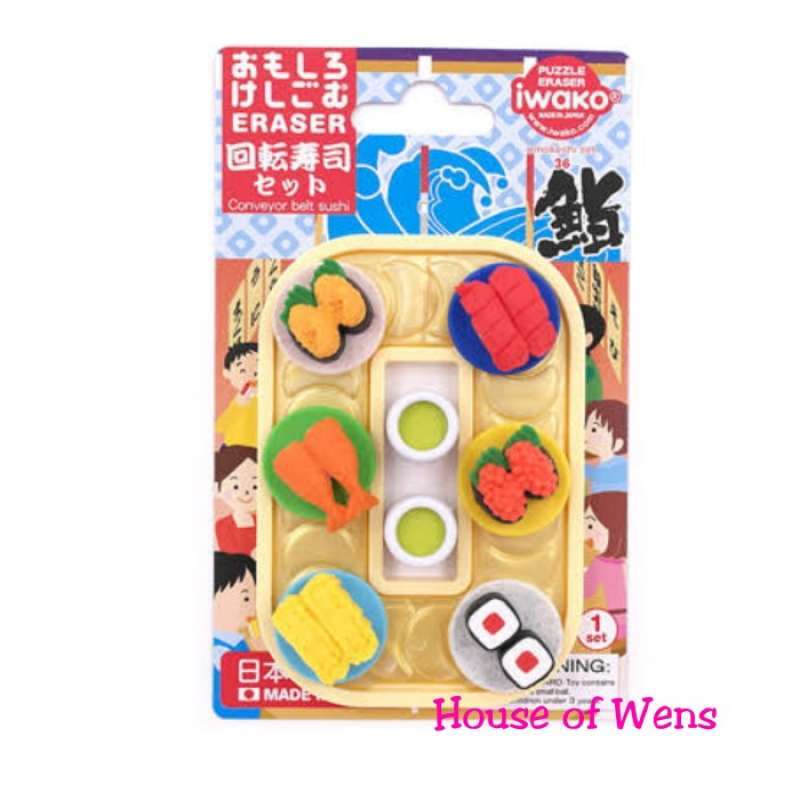 Promo IWAKO PUZZLE ERASER SET OMOKESHI SET 36 MADE IN JAPAN - PENGHAPUS SET Diskon 23% di Seller ...