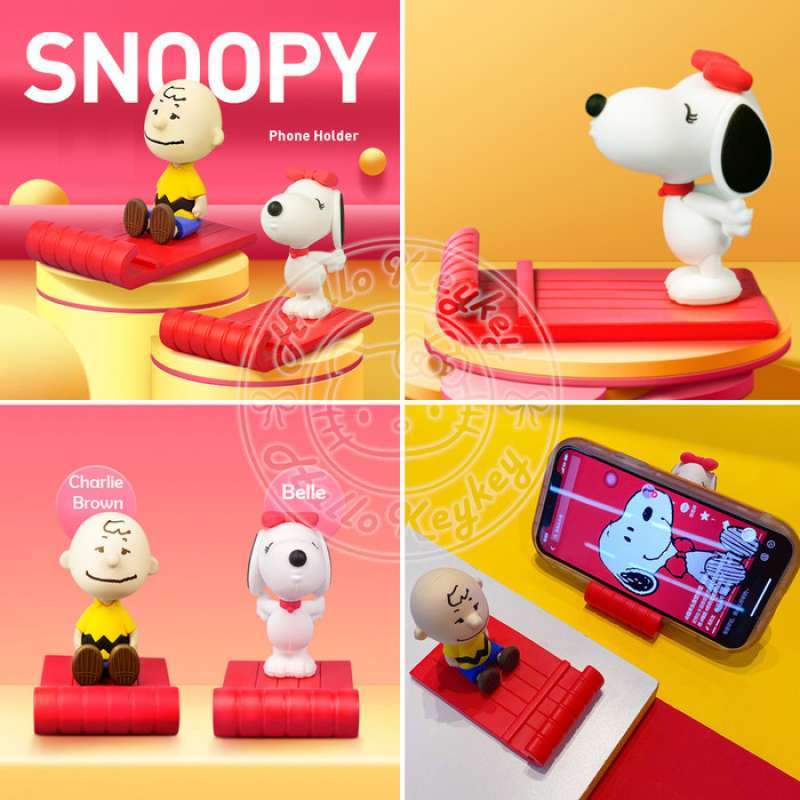 Jual Dudukan Holder Hp Handphone Snoopy Belle Charlie Brown Peanuts Di ...