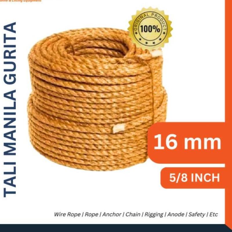 Promo Tali Tambang Manila / Manila Rope 16 mm GURITA Serat Abacca ...