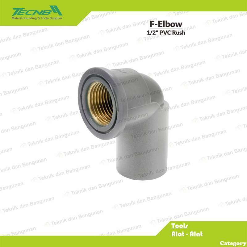 Jual Knee Knie Keni Siku L Faucet Elbow PVC Drat Dalam Kuningan Rush 1/ ...