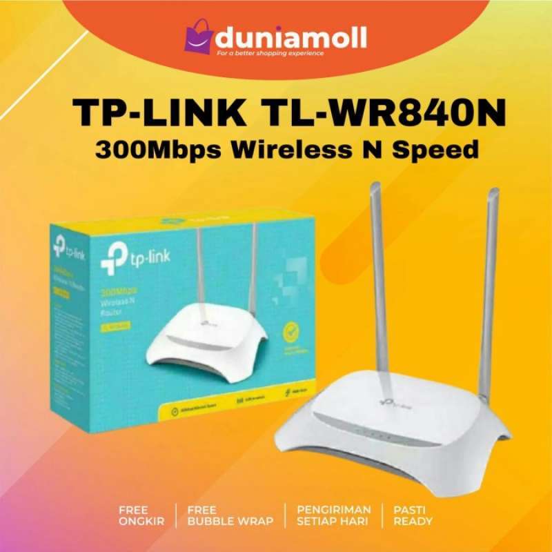 Promo TP - LINK TL - WR840N Wireless Router 300Mbps Diskon 23% di ...