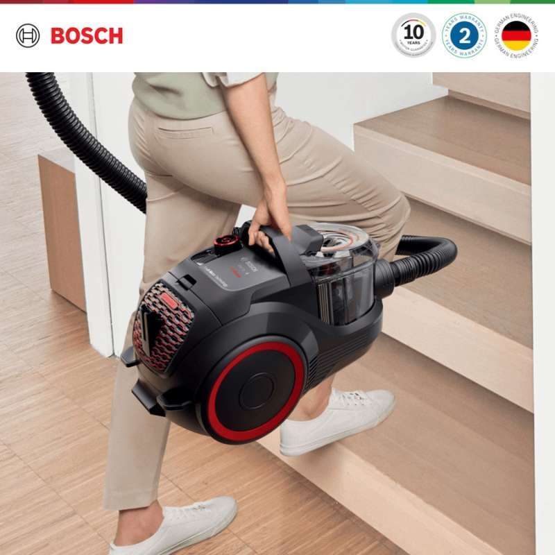 Jual Bosch Bgs21pow2 Bagless Vacuum Cleaner Pro Power | Serie 4 Black ...
