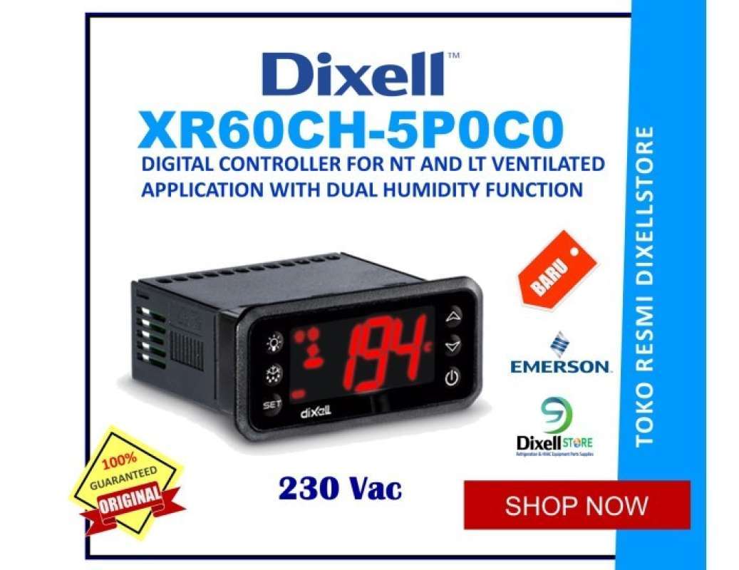 Promo Dixell Xr60Ch-5P0C0 Digital Thermostat Emerson + 2Ptc Probe ...