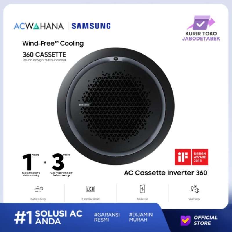 Jual Samsung AC 360 Cassette Inverter Wind-Free Hitam 4 PK ...