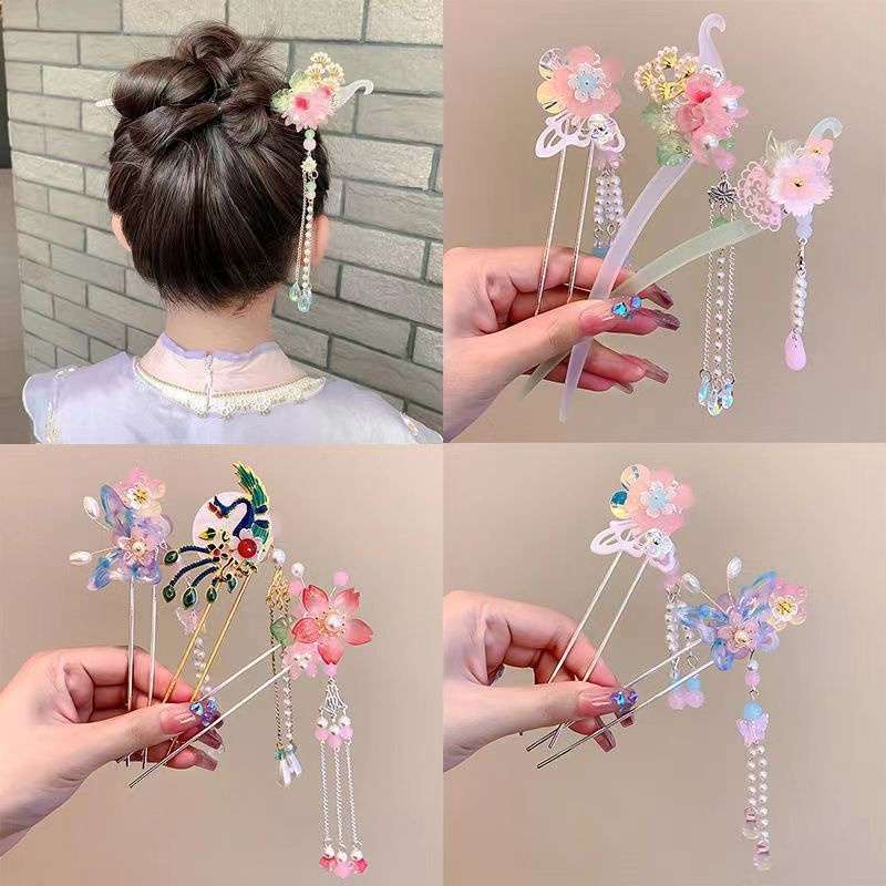 Jual Chinese Hair Piece Tusuk Konde Rambut Anak Headpiece Hanfu Classic ...