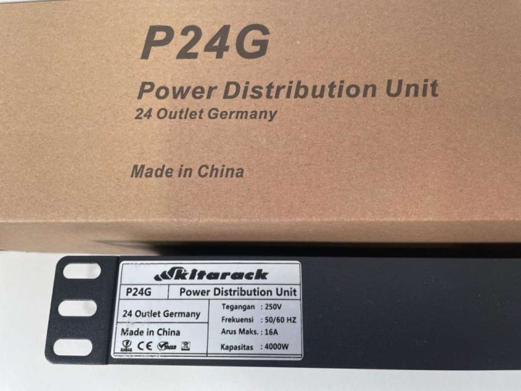 Promo PDU P24G STOP KONTAK/COLOKAN LISTRIK 24 OUTLET GERMANY 16A RACK ...