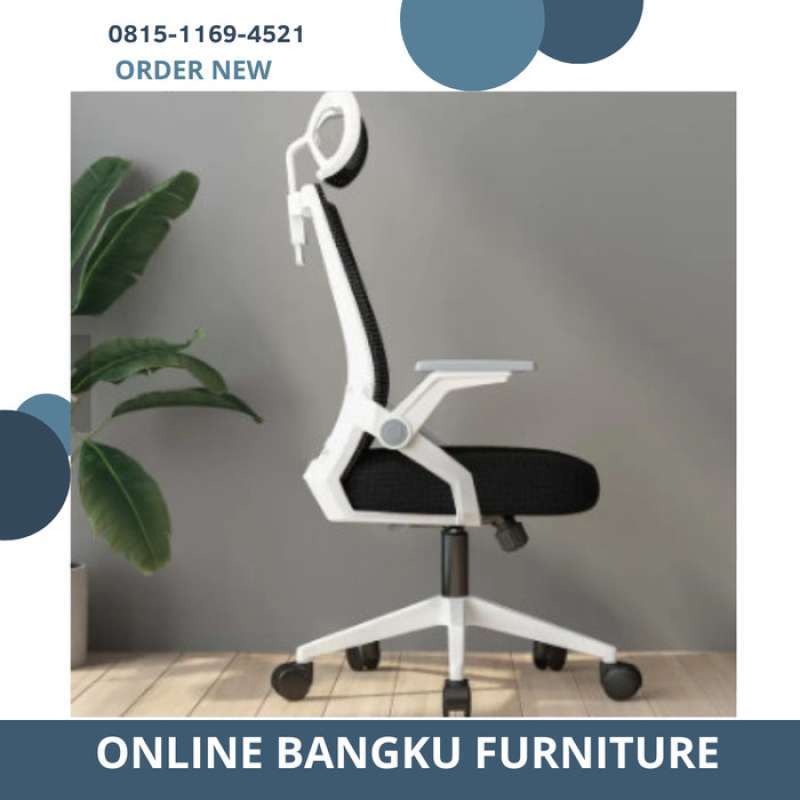 Jual Mischa Chair - Kursi Office Kantor - Hitam-Putih di Seller Kuniy ...