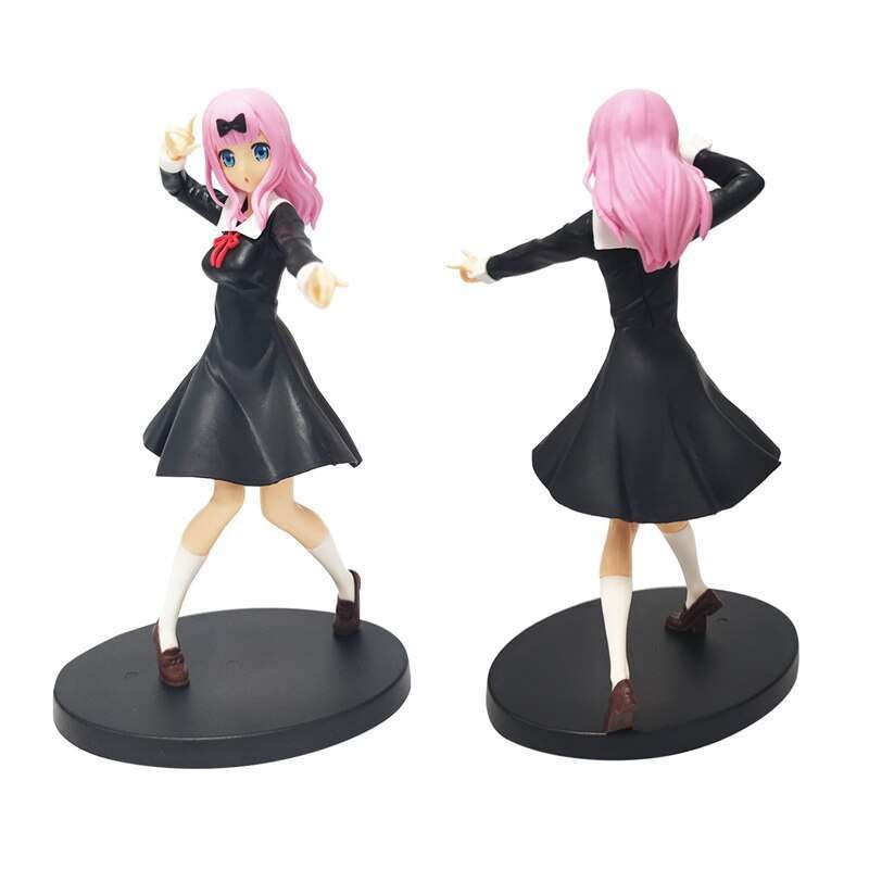 Promo 18cm Anime Shinomiya Kaguya Figure Love is War Fujiwara Chika ...