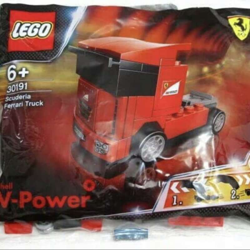 Promo LEGO Polybag 30191 Shell V Power Scuderia Ferrari Truck Diskon 23 ...