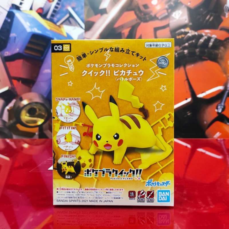 Promo Pokemon Model Kit Pikachu Battle Pose Diskon 23% Di Seller ...