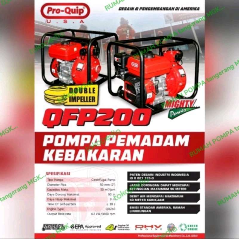 Promo POMPA PEMADAM KEBAKARAN PRO-QUIP QFP200 UKURAN 2INCH Diskon 23% ...