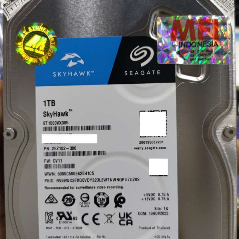 Promo Seagate Skyhawk 1TB resmi MFI Diskon 23% di Seller Hexana Store ...