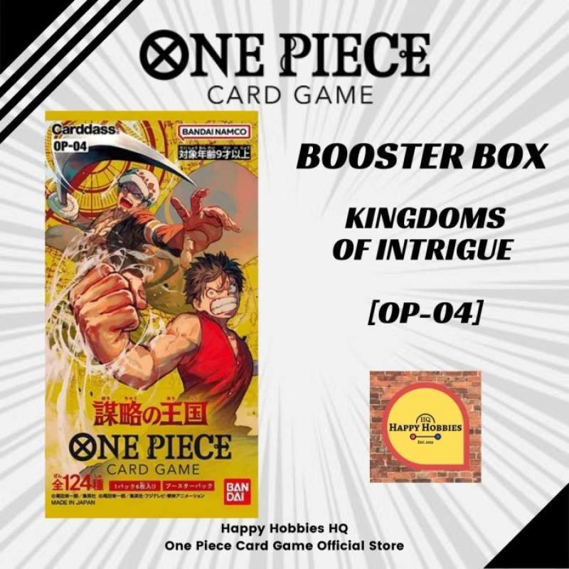 Promo One Piece Card Game Booster Box Kingdom Of Intrigue Op04 Op-04 Japan Diskon 23% Di Seller ...