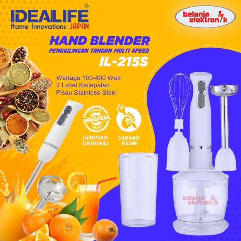 Promo IDEALIFE HAND CHOPPER BLENDER IL-215S BLENDER MIXER TANGAN MULTI ...