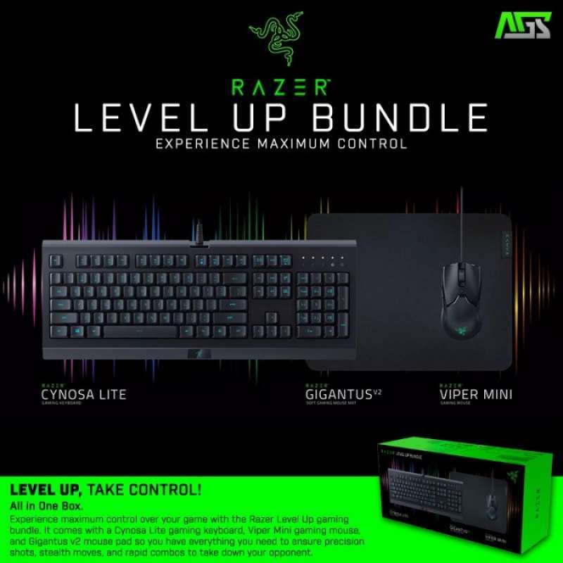 Promo Razer Level Up Gaming Bundle : Cynosa Lite + Viper Mini ...