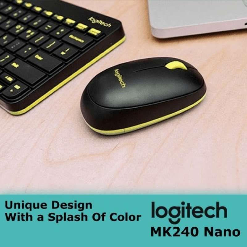Promo Logitech Wireless Mouse Keyboard Mk240 Combo / Mk 240 Nano ...