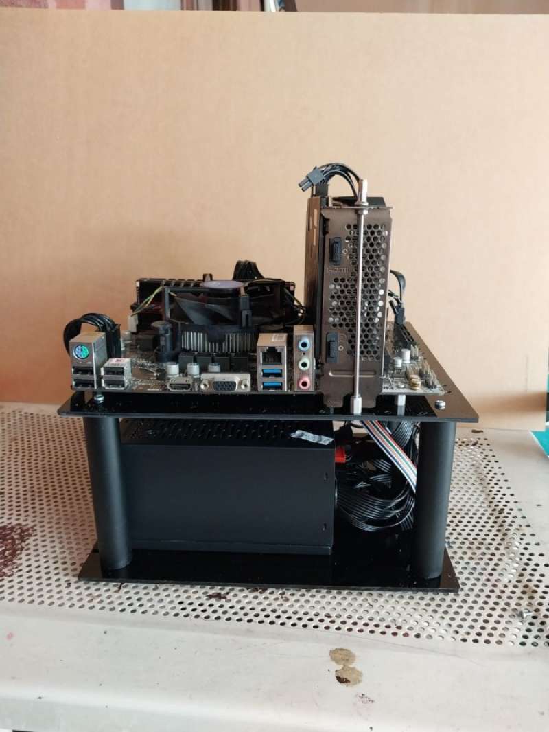 Promo Casing Komputer Akrilik Micro Atx / Itx Open Air Pc Cpu Matx Case ...