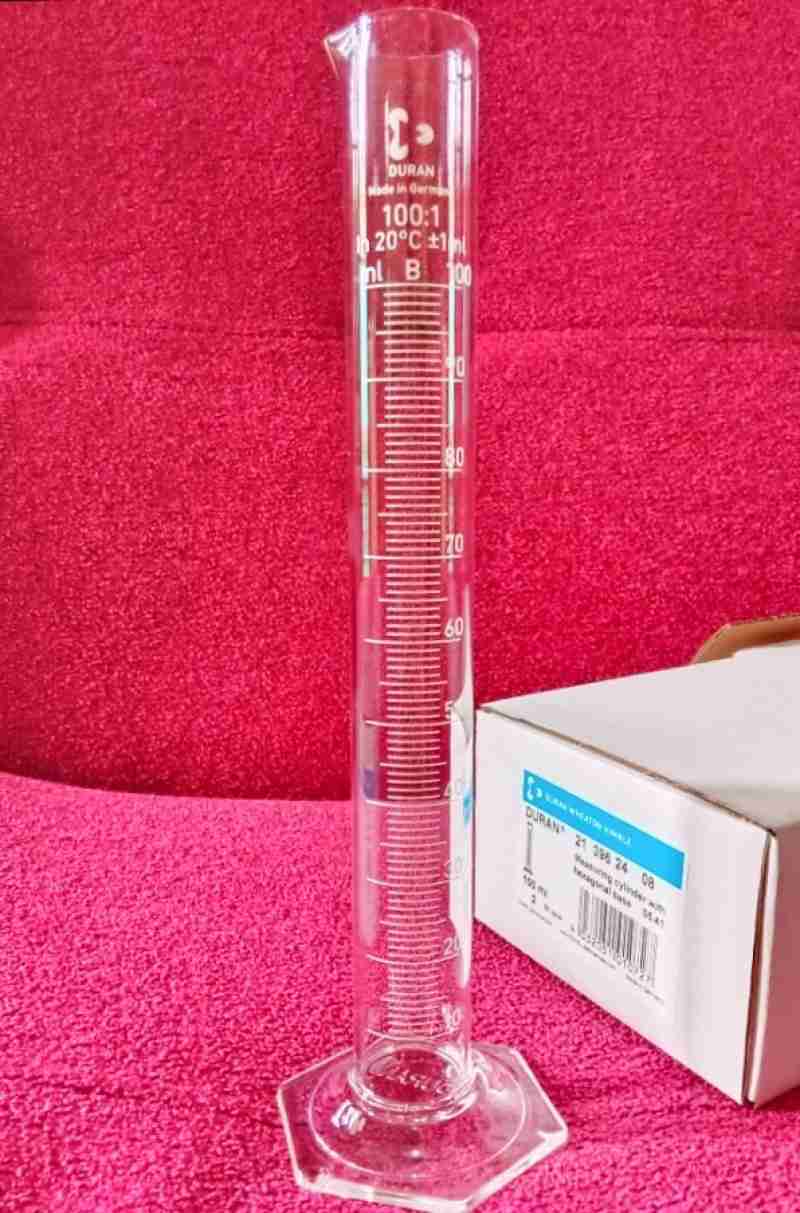 Promo Gelas Ukur Kaca 100 Ml Duran Measuring Cylinder Diskon 17% di ...